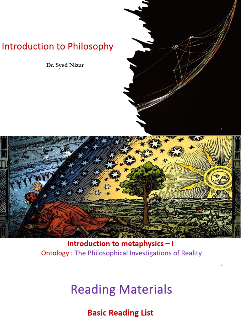 Lecture Set 2 Introduction To Metaphysics I | PDF | Idealism | Materialism
