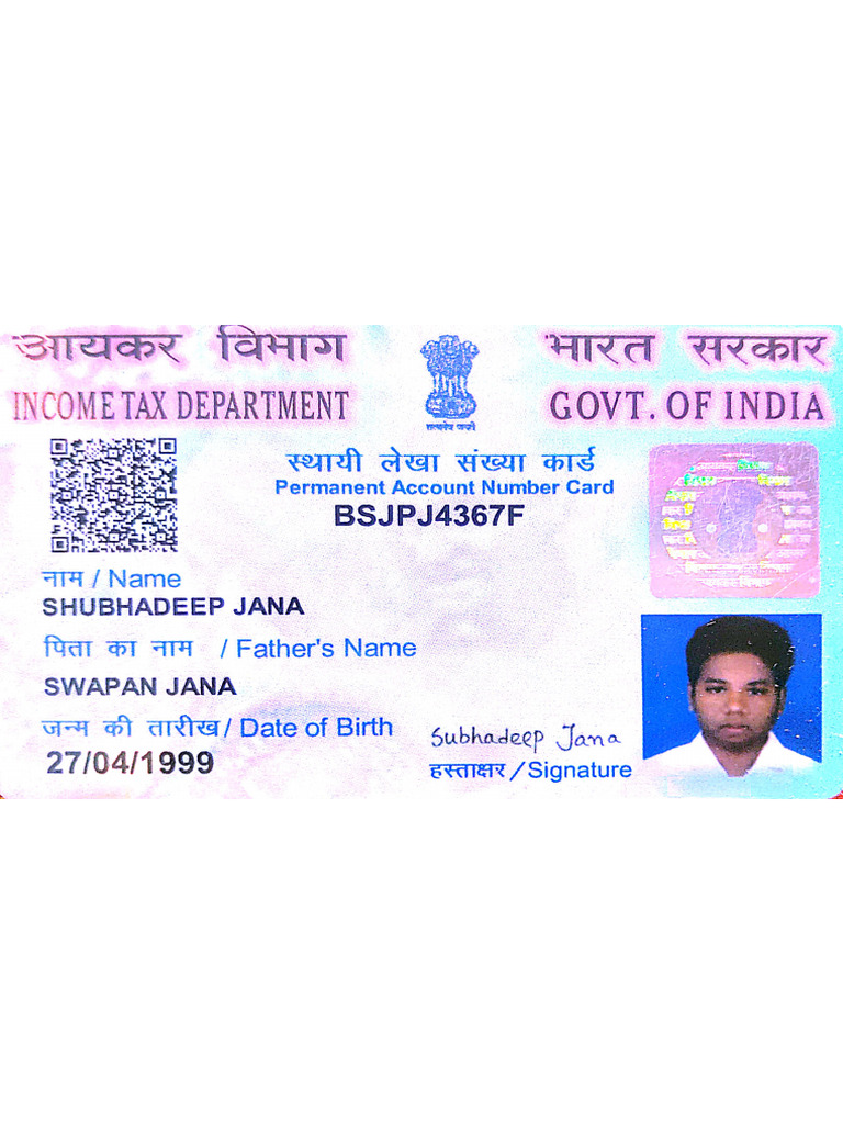 Pan Card Subhadeep Jana | PDF