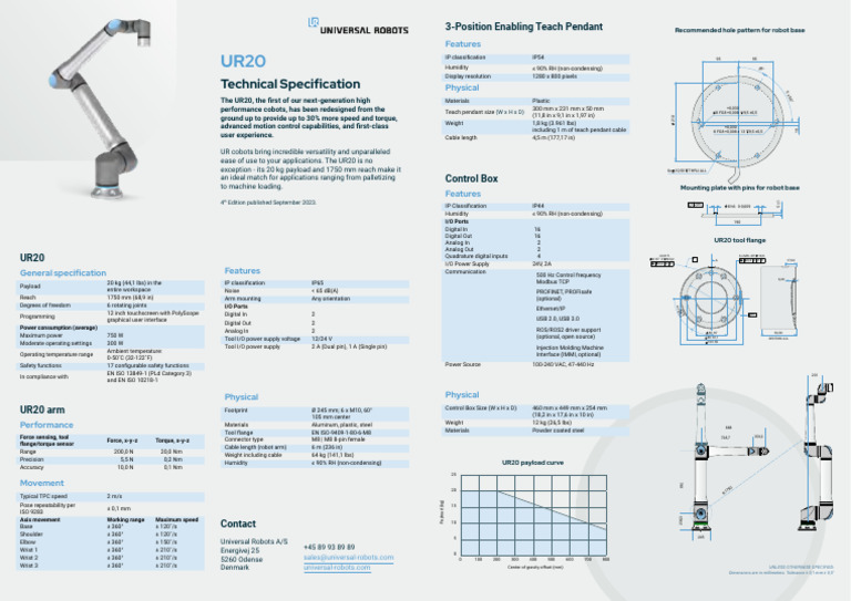 Ur20 Data Sheet | PDF | Computer Engineering | Information And Communications Technology