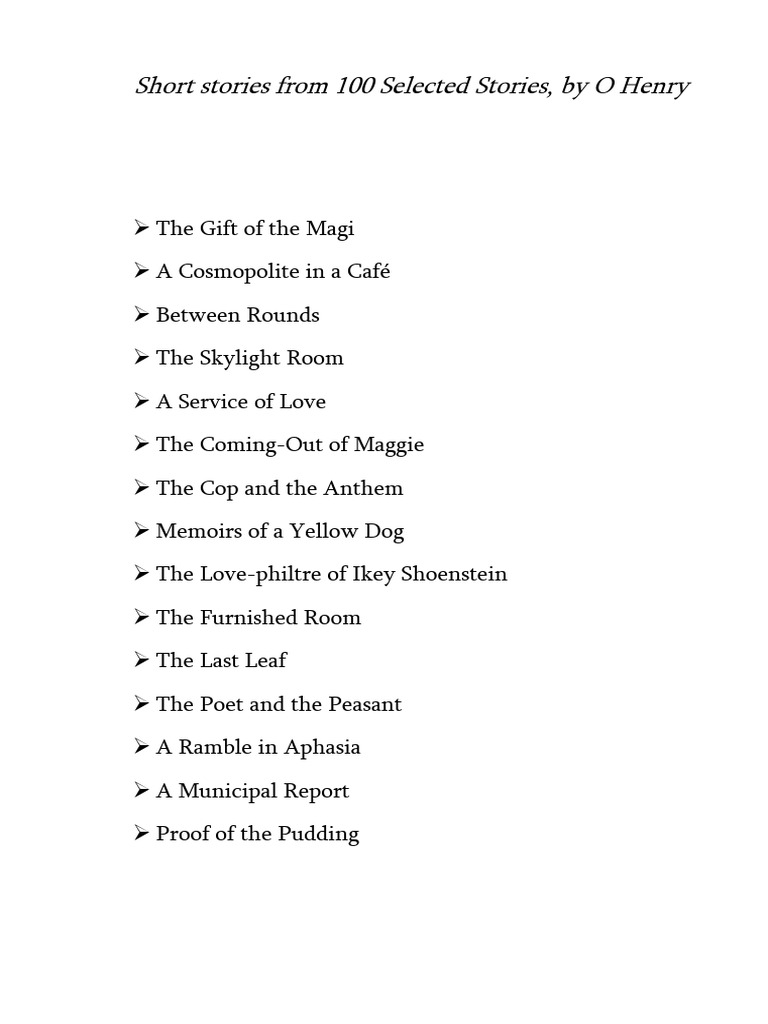 The Gift of The Magi - o Henry | PDF