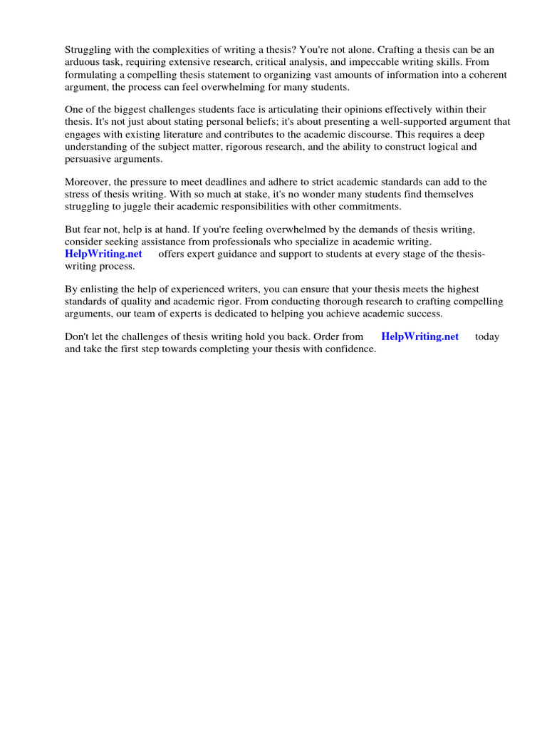 Opinion Paragraph Thesis Statement | PDF | Essays | Thesis