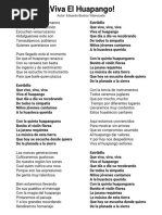 Himno al Estado de Hidalgo: Letra Completa | PDF | Estudios de idiomas ...