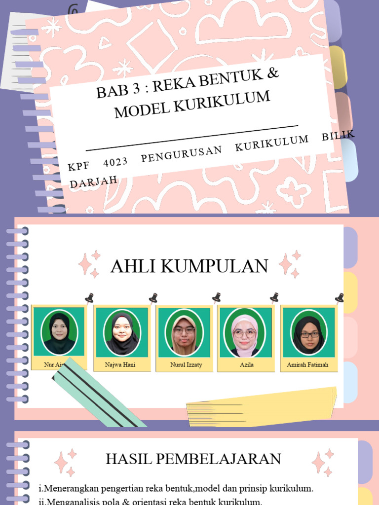 Bab 3 - Reka Bentuk & Model Kurikulum | PDF | Karier & Perkembangan ...