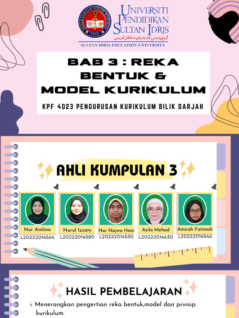 Reka Bentuk & Model Kurikulum | PDF