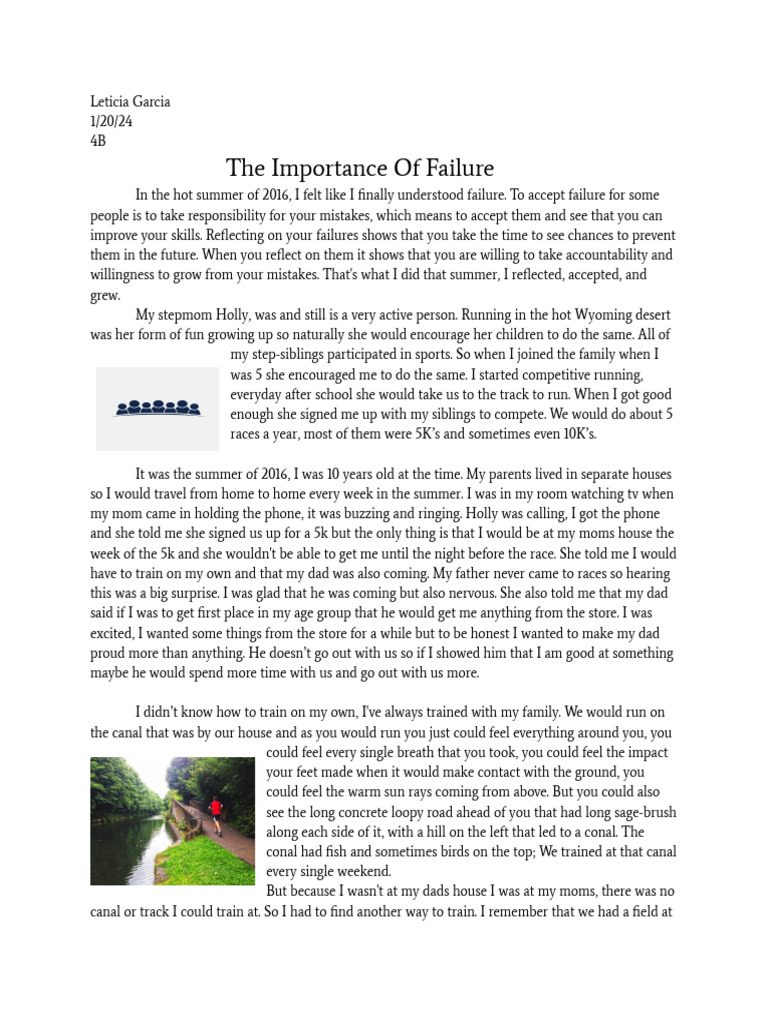 Memoir-The Importance of Failiure | PDF | Poetry
