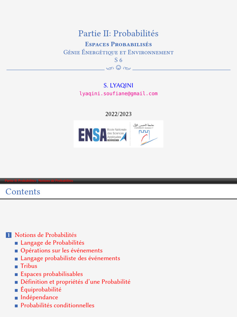 Chapter 1 Proba | PDF