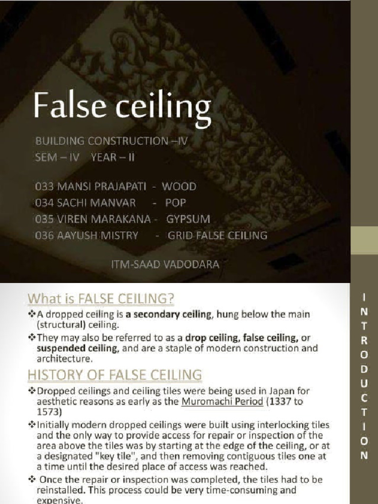 False Ceiling 60470553 | PDF