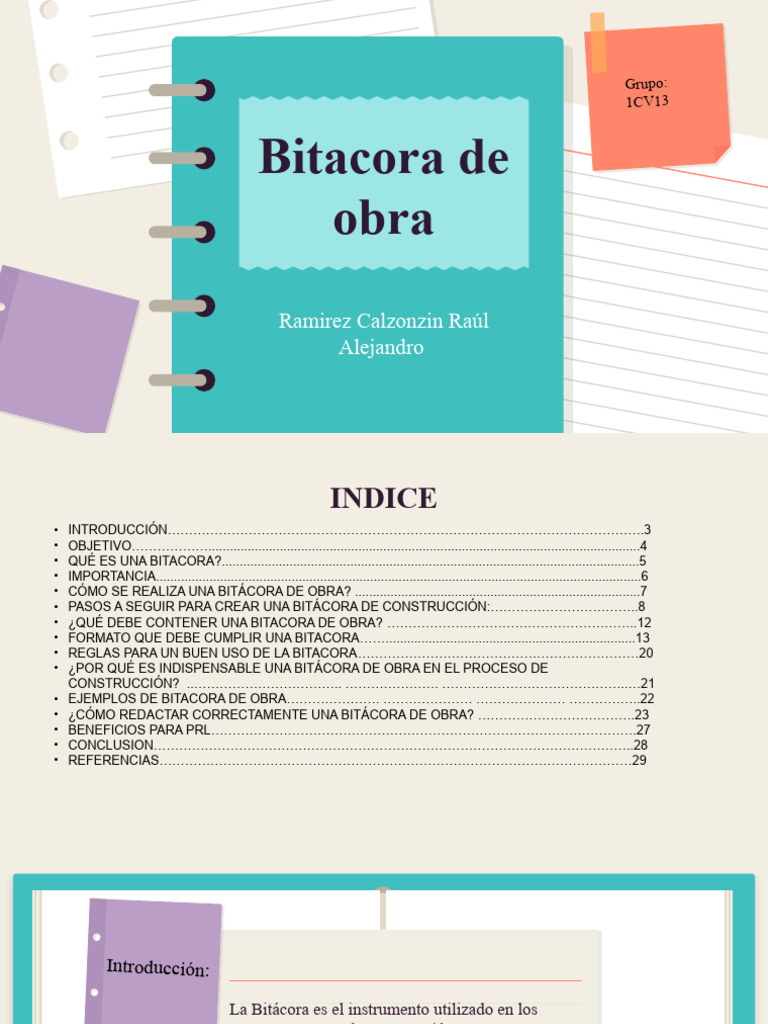 Guía Completa de Bitácora de Obra | PDF | Blog