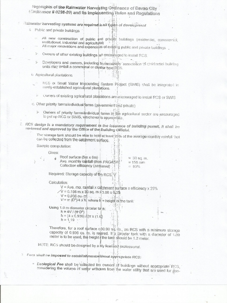 Davao City Ordinance 0298-09 | PDF