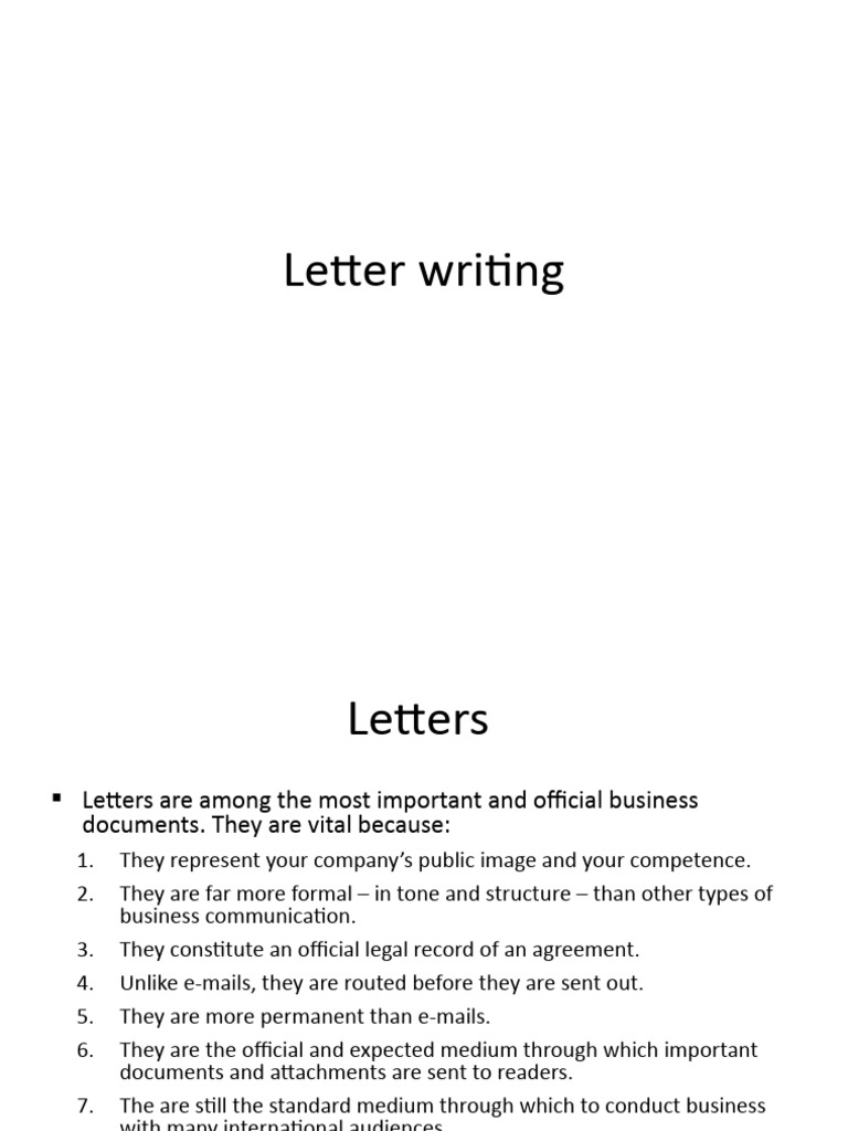 7. Letter Writing | PDF | Human Communication