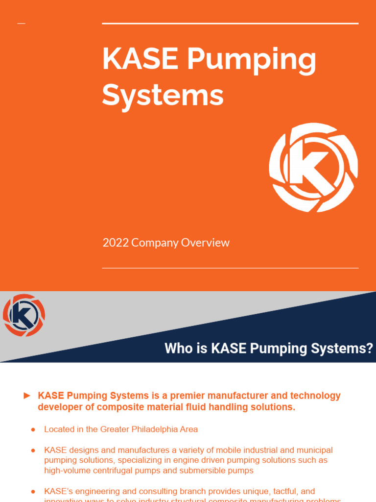 KASE_Pumps_General Presentation -220707 | PDF | Pump | Chemical Engineering