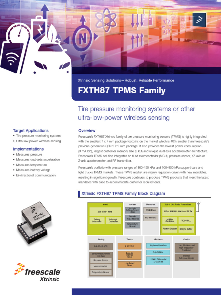 PDF FXTH87FS Freescale | Download Free PDF | Microcontroller | Electrical Engineering