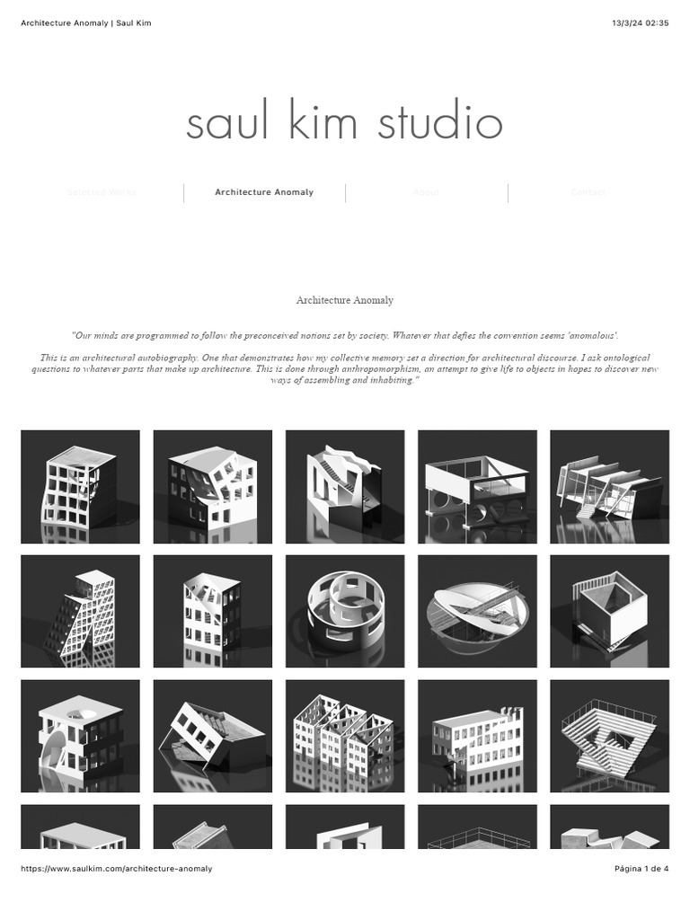 Architecture Anomaly - Saul Kim | PDF | Thought