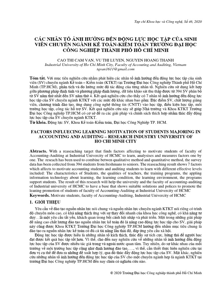 Tphuc Editor 01 Cao Thi Cam Van Dong Luc Hoc Tap Sinh Vien Ke Toan ...