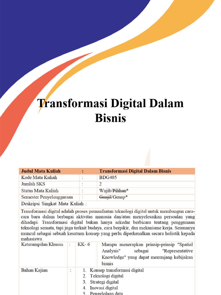 Bab 1 - Transformasi Digital | PDF