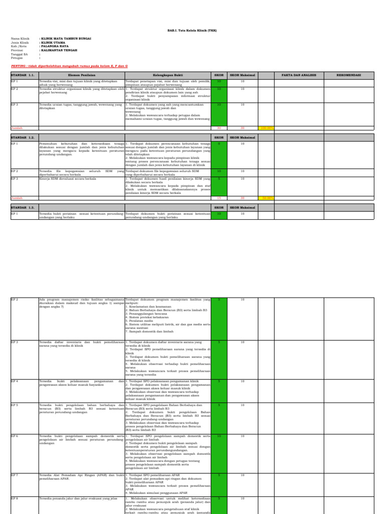 Sa Akreditasi Klinik Mata Tambun Bungai Pdf
