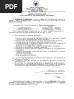CS Form No. 211 Revised 2018 Medical Certificate Edited Copy 2 | PDF ...