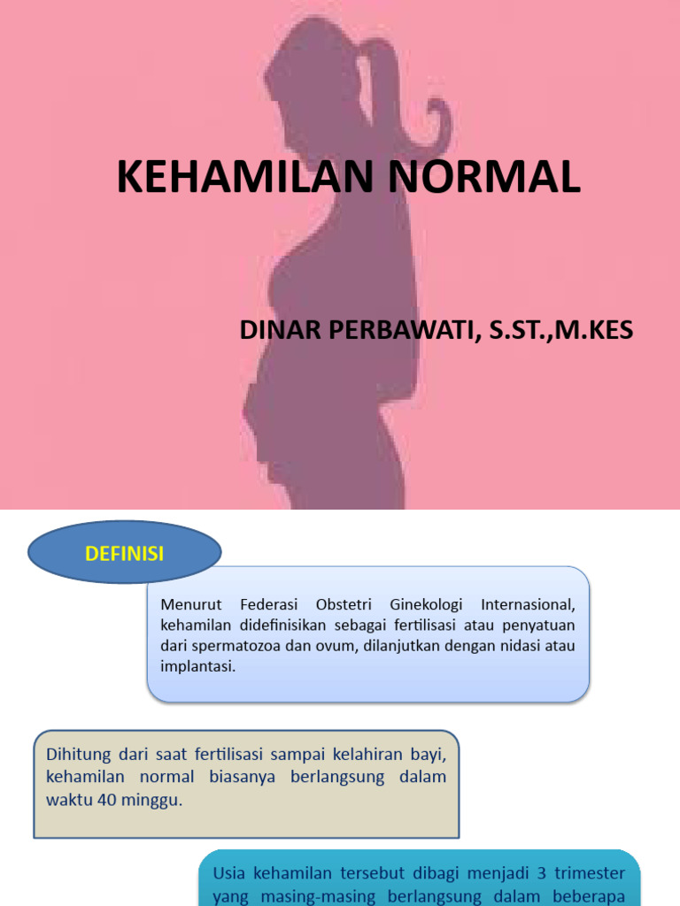 Kehamilan, Persalinan, Nifas Normal | PDF