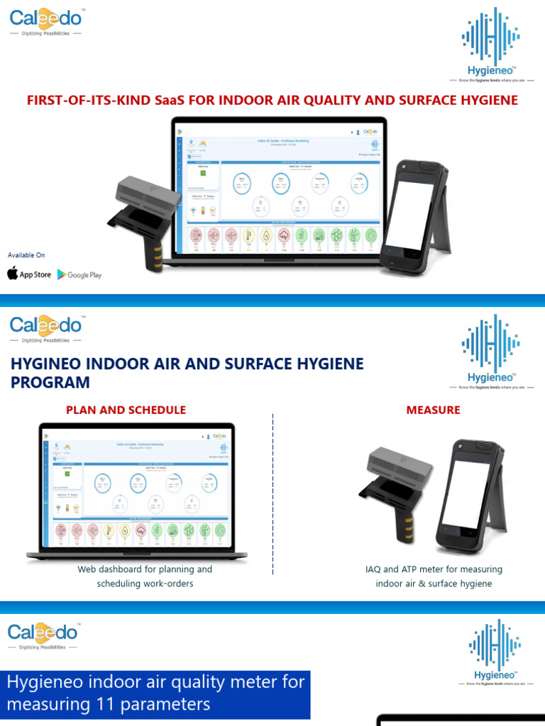 Hygieneo - Hand-Held IAQ and ATP Monitoring | PDF | Hygiene