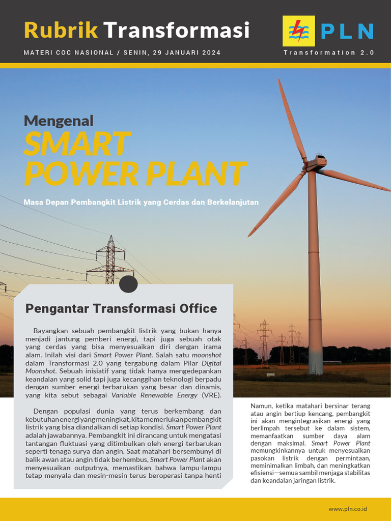 Materi CoC Nasional - Rubrik Transformasi - MENGENAL SMART POWER PLANT - MASA DEPAN PEMBANGKIT ...