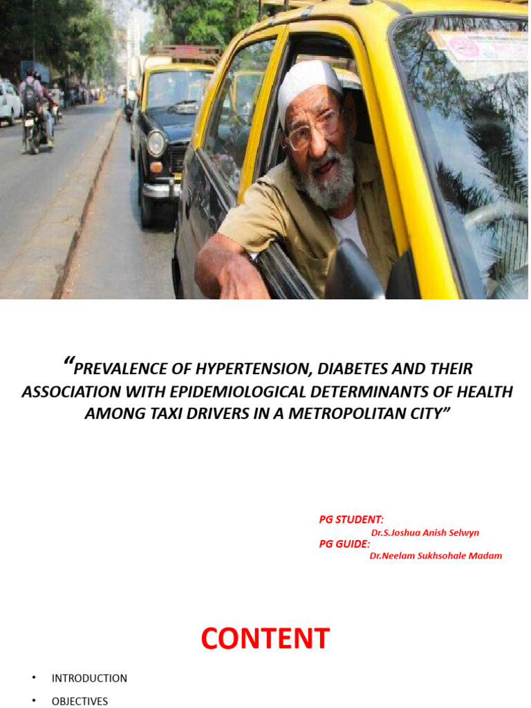 Taxi Drivers | PDF | Blood Pressure | Hypertension