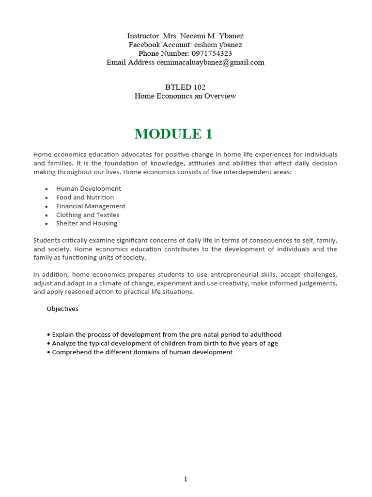 Module 1 Lesson 1 | PDF | Developmental Psychology | Embryo
