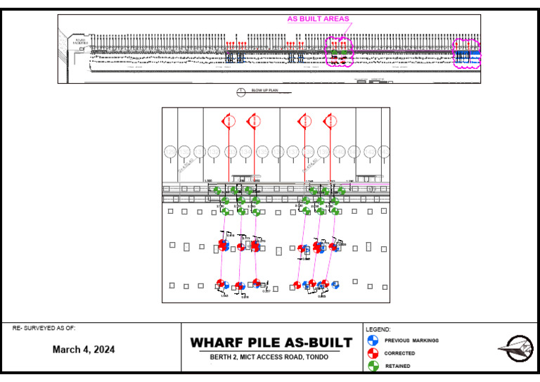 MICT Berth 2 Wharf Pile Asbuilt Plan - QC5 | PDF MICT Berth 2 Wharf Pile Asbuilt Plan - QC5 | PDF