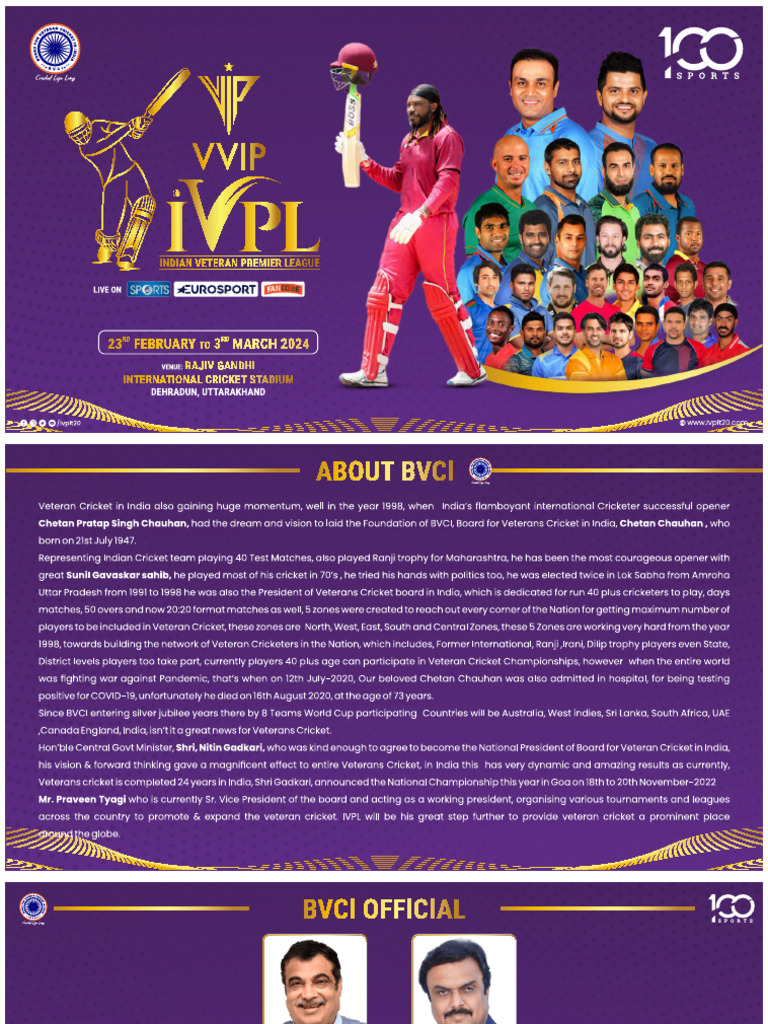 VVIP IVPL Sponsorship 2024 | PDF