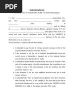 TNEB Temporary Connection Undertaking Form | PDF