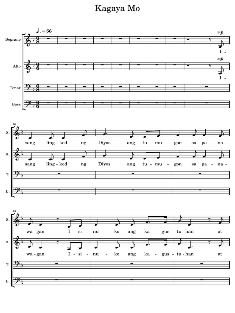 Kagaya Mo SATB | PDF