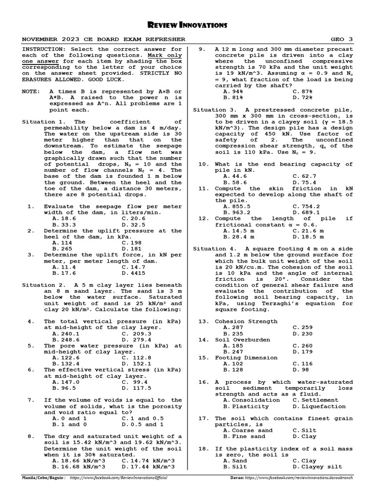 Geo - 3 | PDF | Porosity | Soil Mechanics