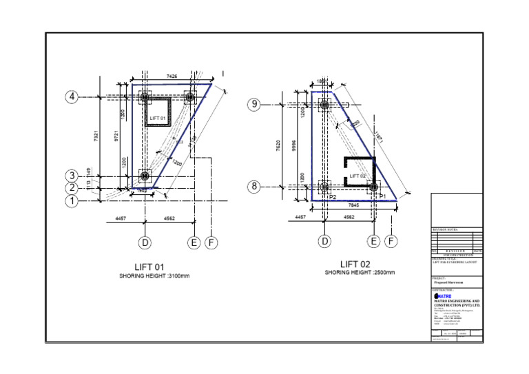 Shoring Layout | PDF