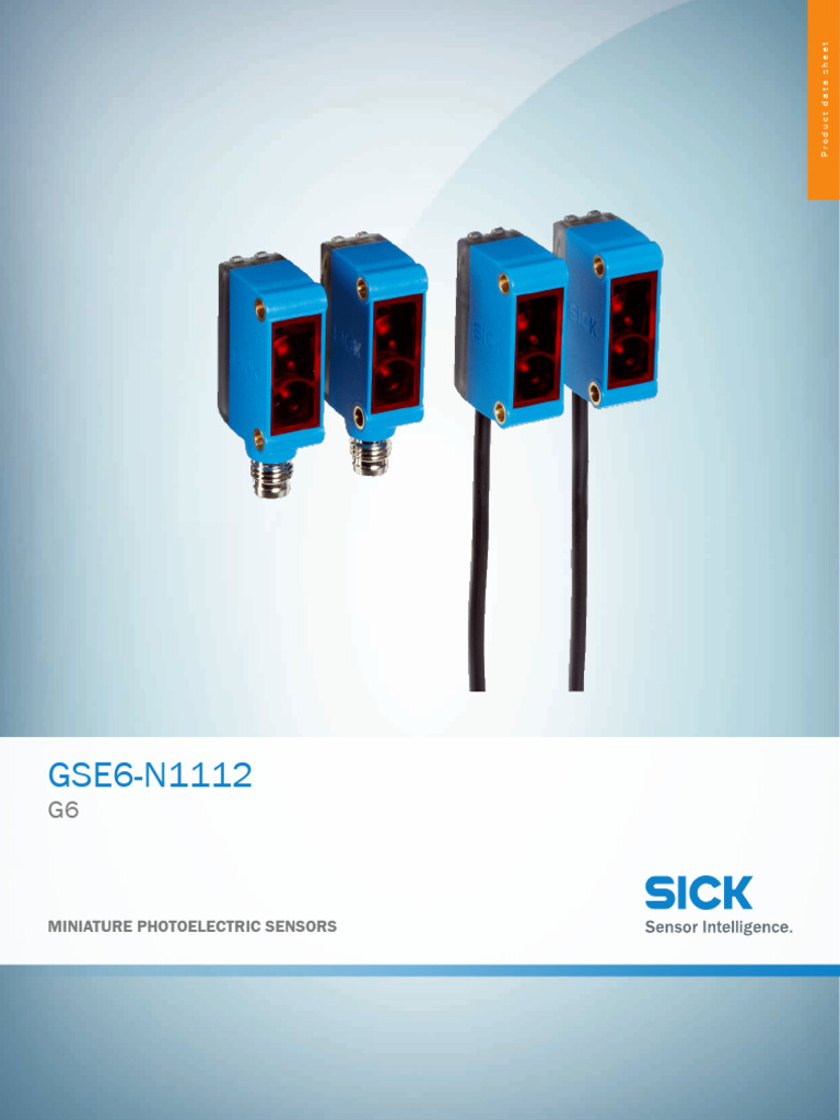 Datasheet GSE6-N1112 1052453 en | PDF | Photoelectric Effect ...