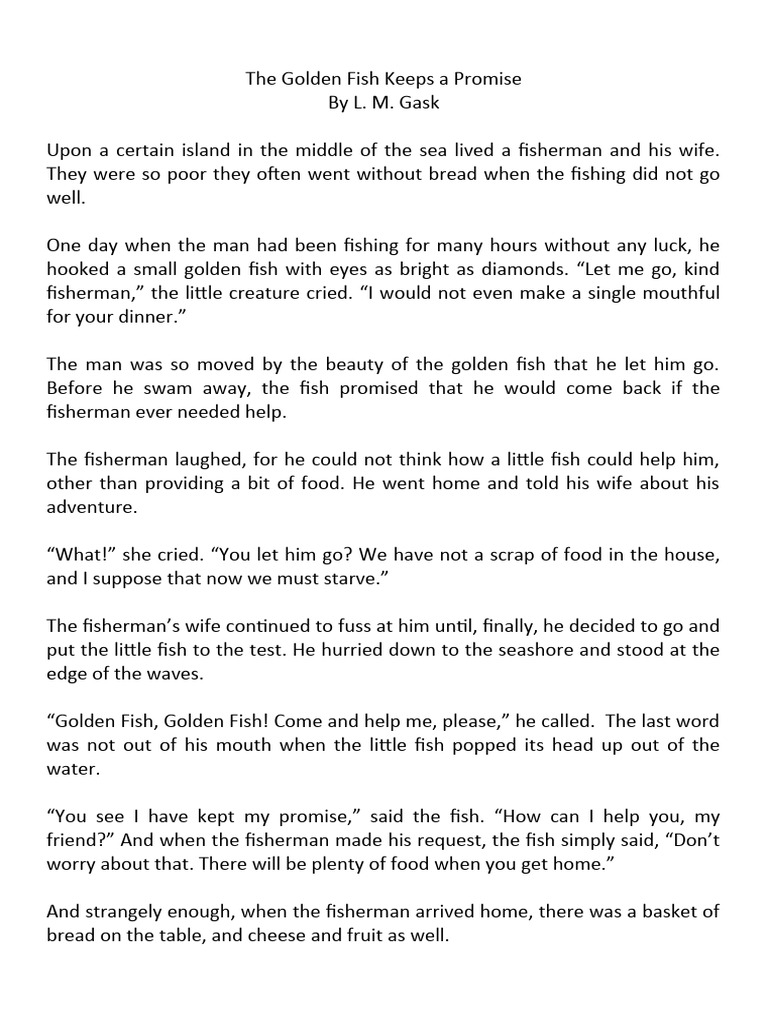 The Golden Fish Keeps A Promise | PDF