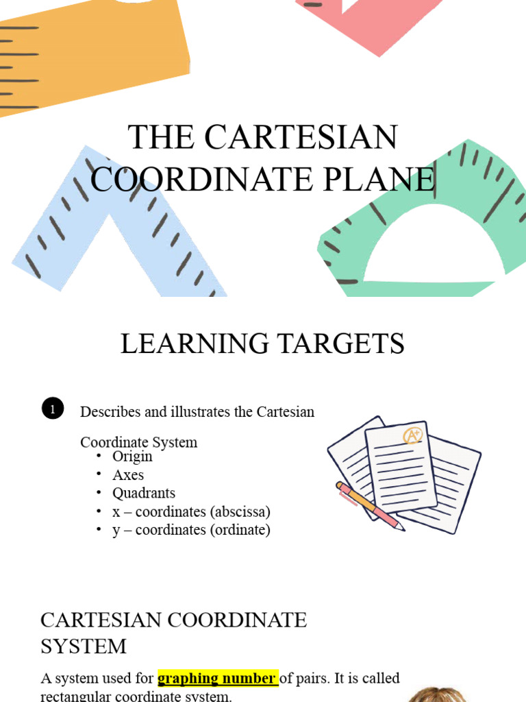 Cartesian Coordinate | PDF | Teaching Methods & Materials | History