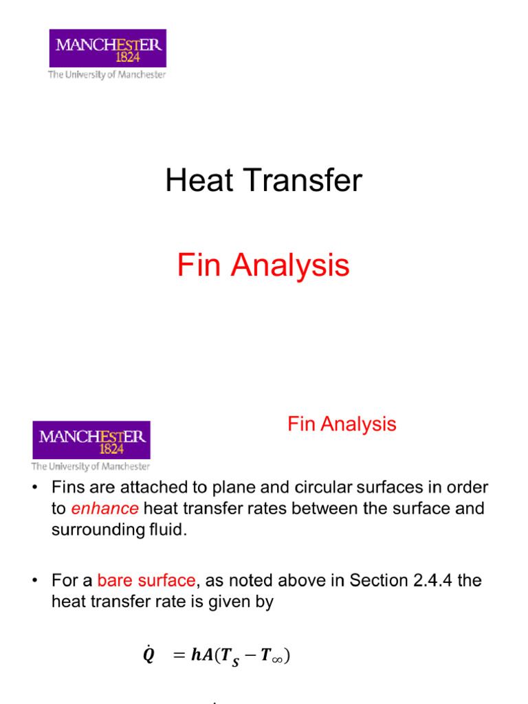 Set 4 Heat Transfer Fin Analysis2 | PDF | Heat Transfer | Thermal ...