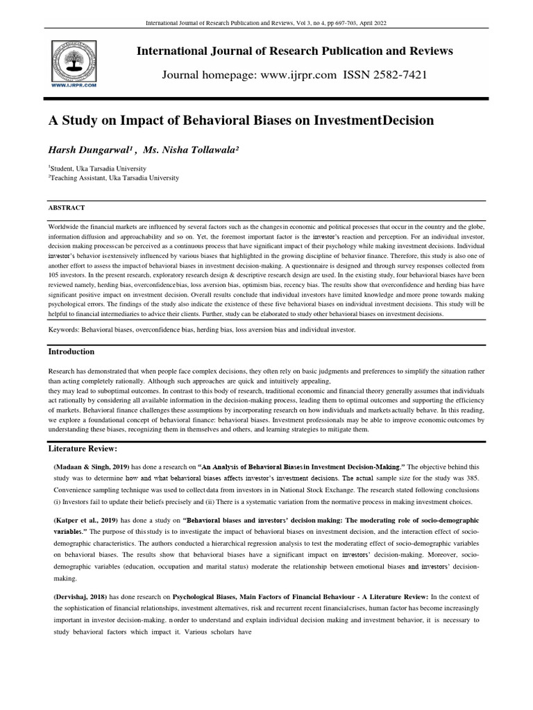 bf 3 | PDF | Behavioral Economics | Decision Making