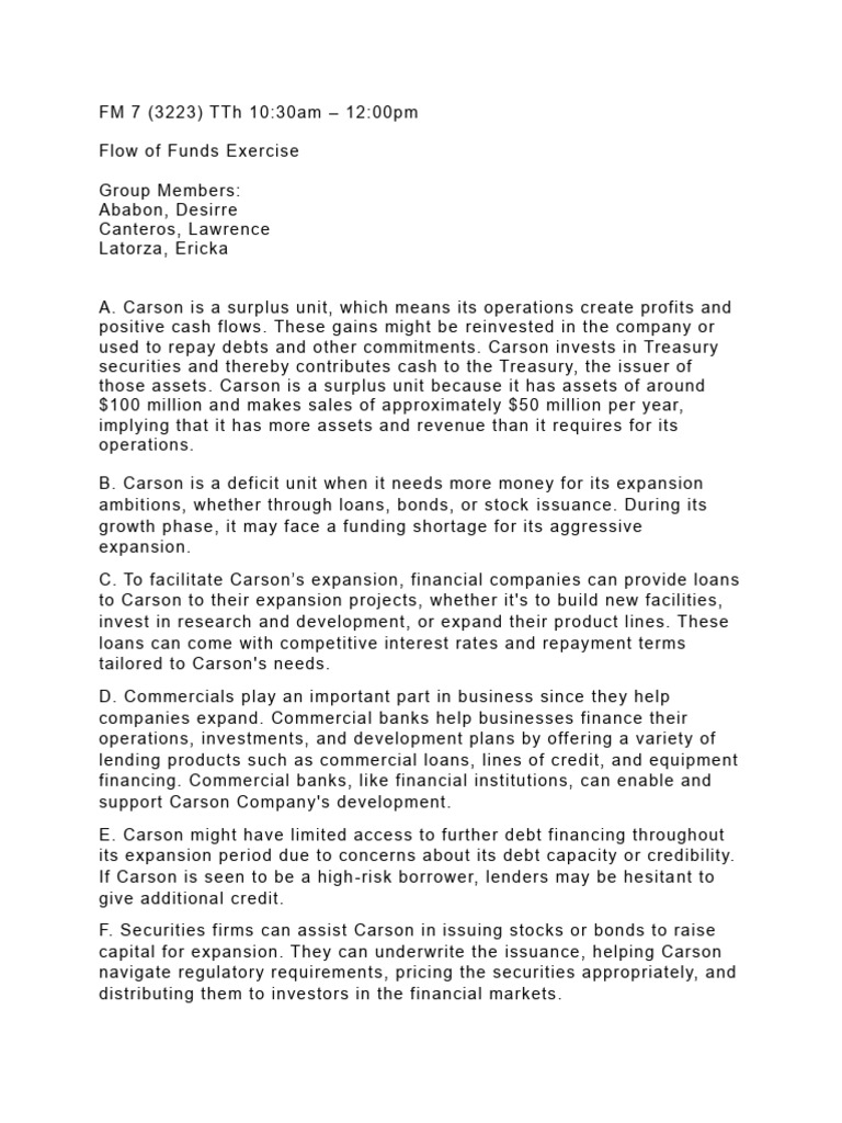 FM-7 | PDF | Loans | Securities (Finance)