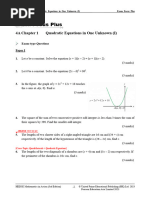 S4 Maths - Exam (Ans) | PDF | Euclidean Geometry | Geometric Shapes