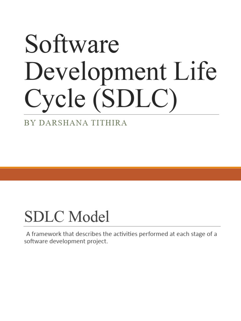 Week 1 Sdlc Sdlc Models Pdf Software Development Process