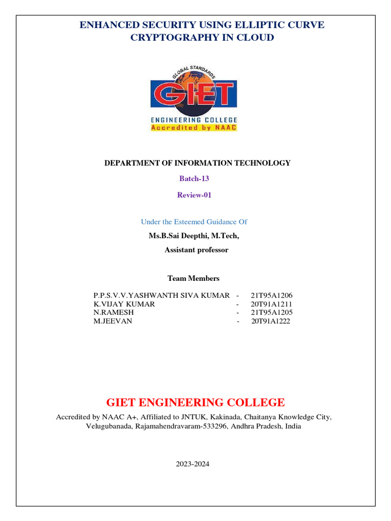 Review 01 DocumentT | PDF | Encryption | Key (Cryptography)