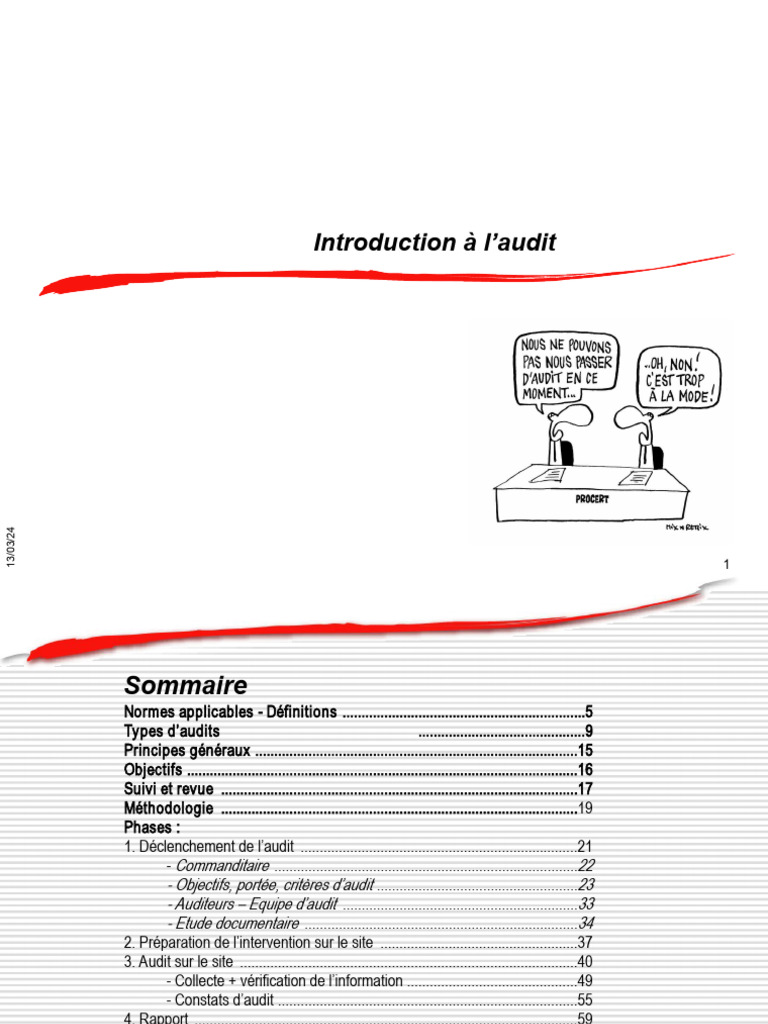 Formation d'Auditeurs Interne | PDF | Audit | Système de management de la qualité