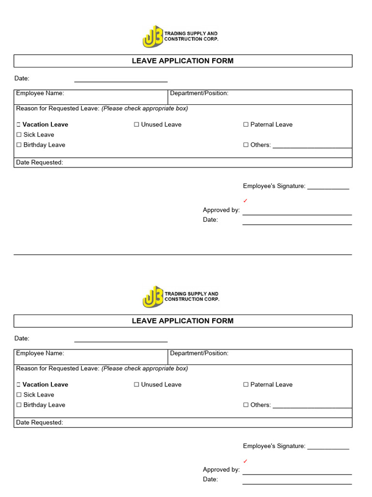 Leave Form | PDF