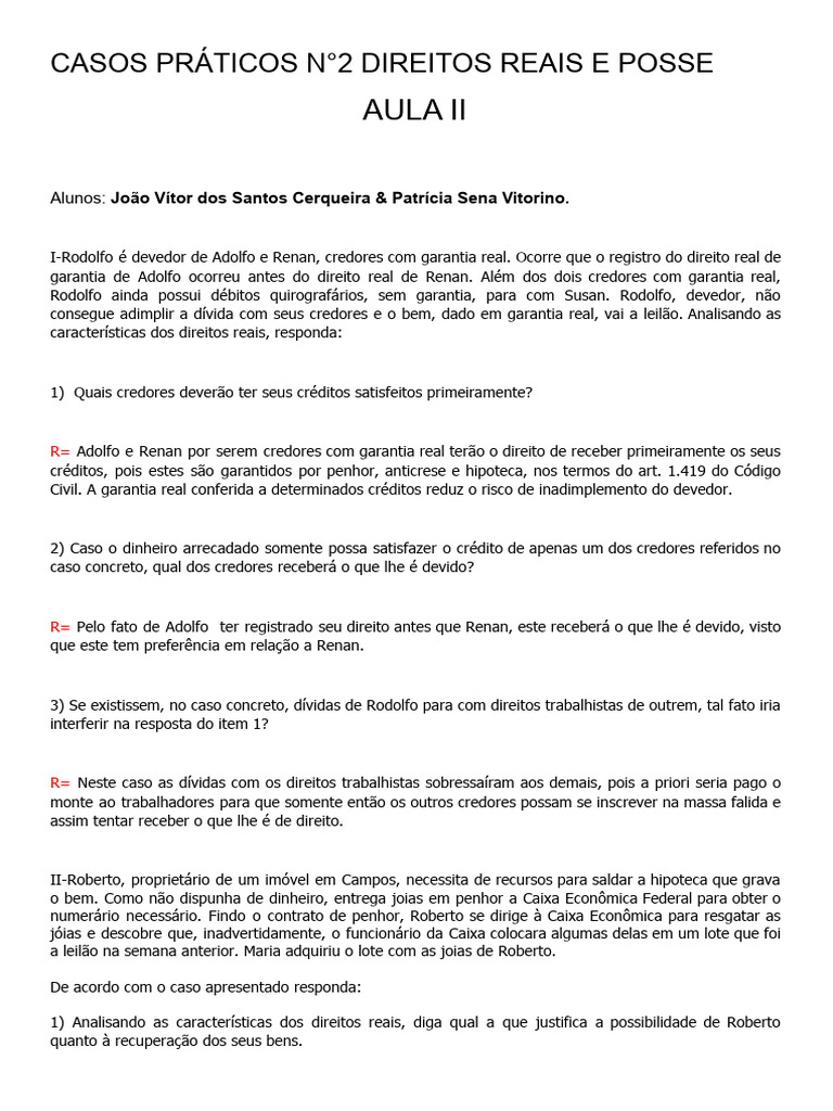 Casos PR - Ticos N 2 Reais | PDF | Direito Comum | Business