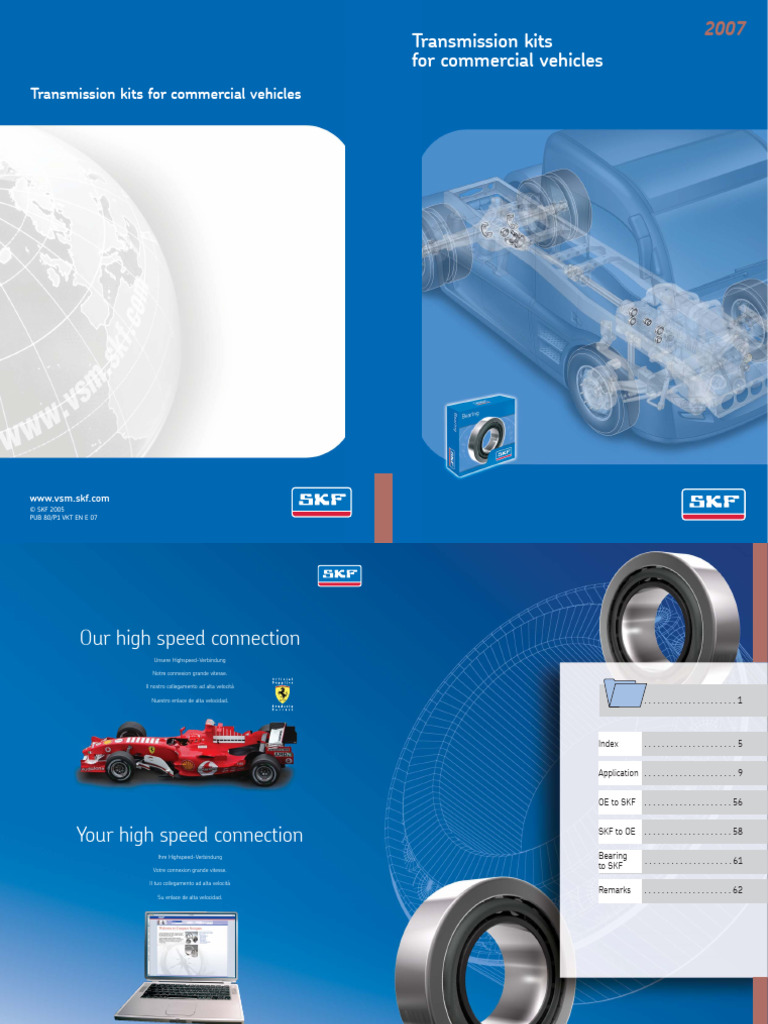 SKF Kits 2007 | PDF | Mouvement (Physique) | Ingénierie