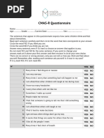 Children's Depression Inventory (CDI) | PDF