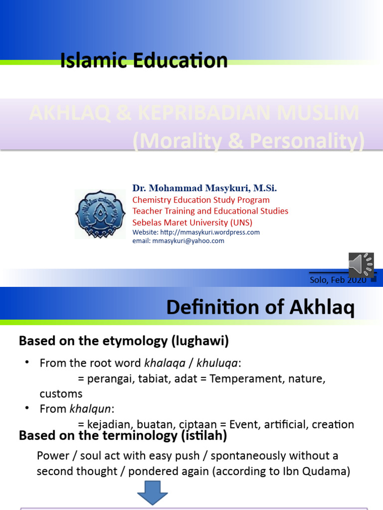 Islamic Morality and Character Education | PDF | Abrahamic Religions ...