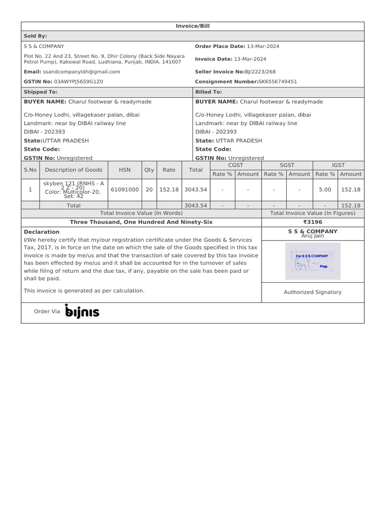 Sale Invoice Download13 03 2024 11 59 08 | PDF | Invoice | Trade