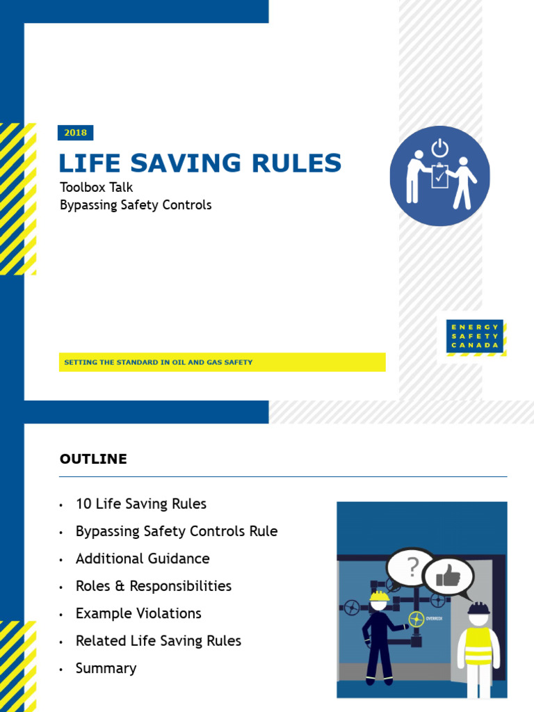 LSR Bypassing Safety Controls Toolbox Talk | PDF | Safety ...