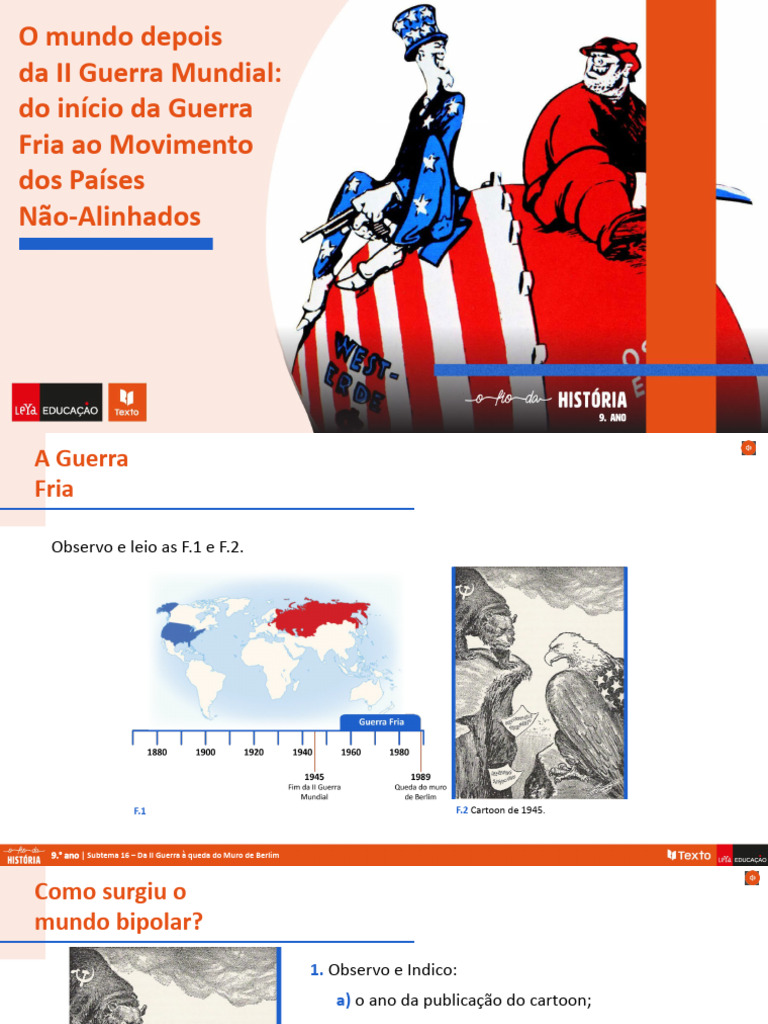 O Mundo Depois Da II Guerra Mundial - Do Início Da Guerra Fria Ao ...